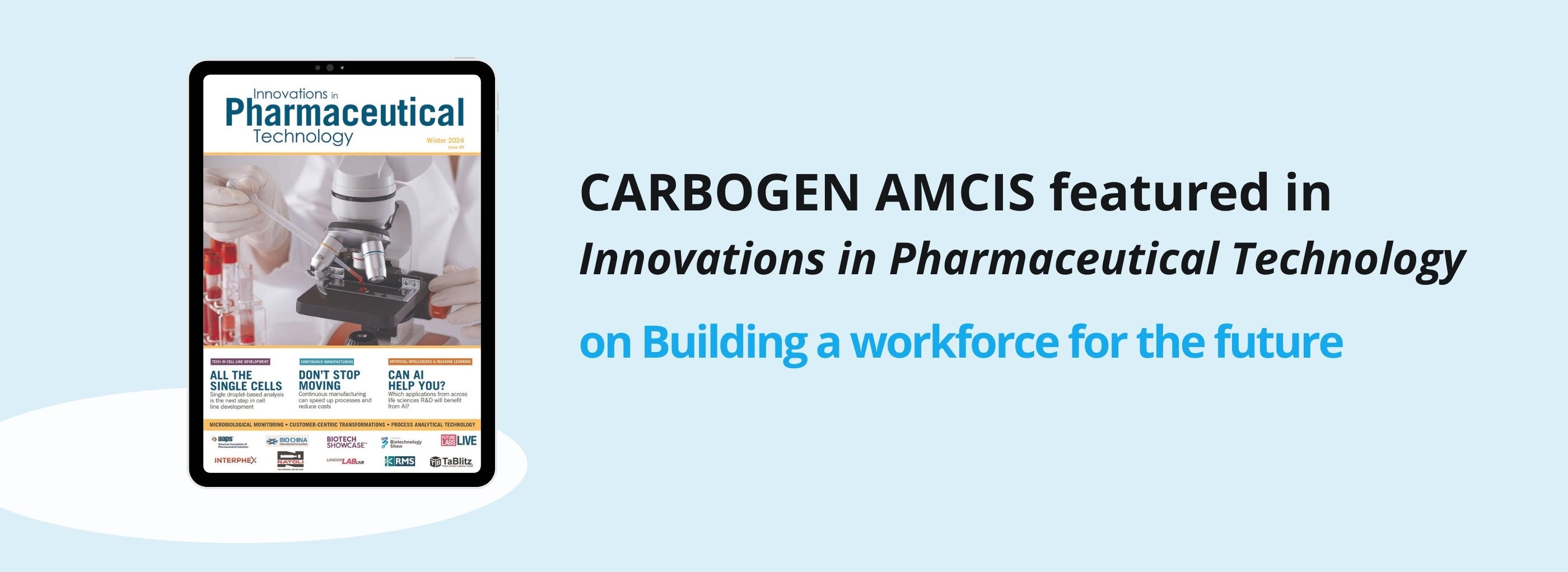 CARBOGEN AMCIS featured in Innovations in Pharmaceutical Technology ...